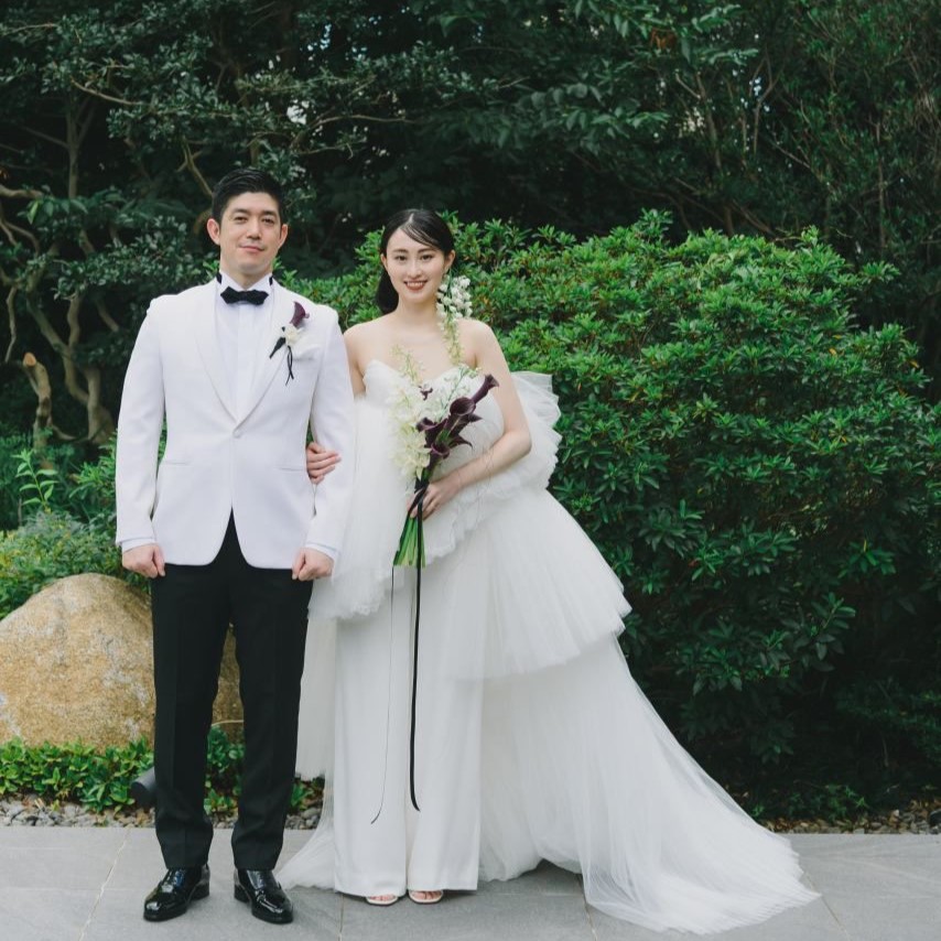 【Wedding Report】高宮庭園茶寮で叶えるおふたりのこだわりが詰まった“作品”のような結婚式 | ウェディングレポート | 天神本店 | JUNO（ジュノ） - ウェディングドレスレンタル